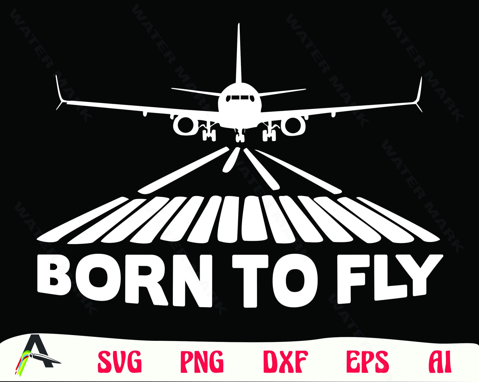 Pilot Svg Born to Fly Airplane Art Cut File Instant Digital - Etsy