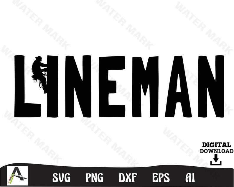 Lineman Svg - Cool Lineman Silhouette Art Electrician Art Cut File ...