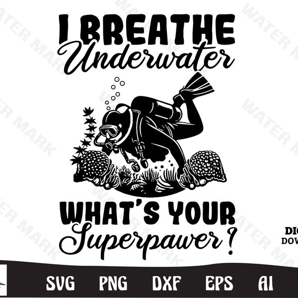 Scuba Diving Svg - Etsy