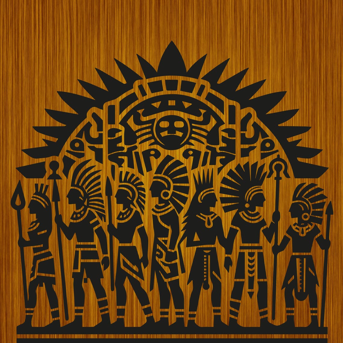 Aztec Tribal Designs Bundle: 200 SVG PNG DXF Files - Etsy