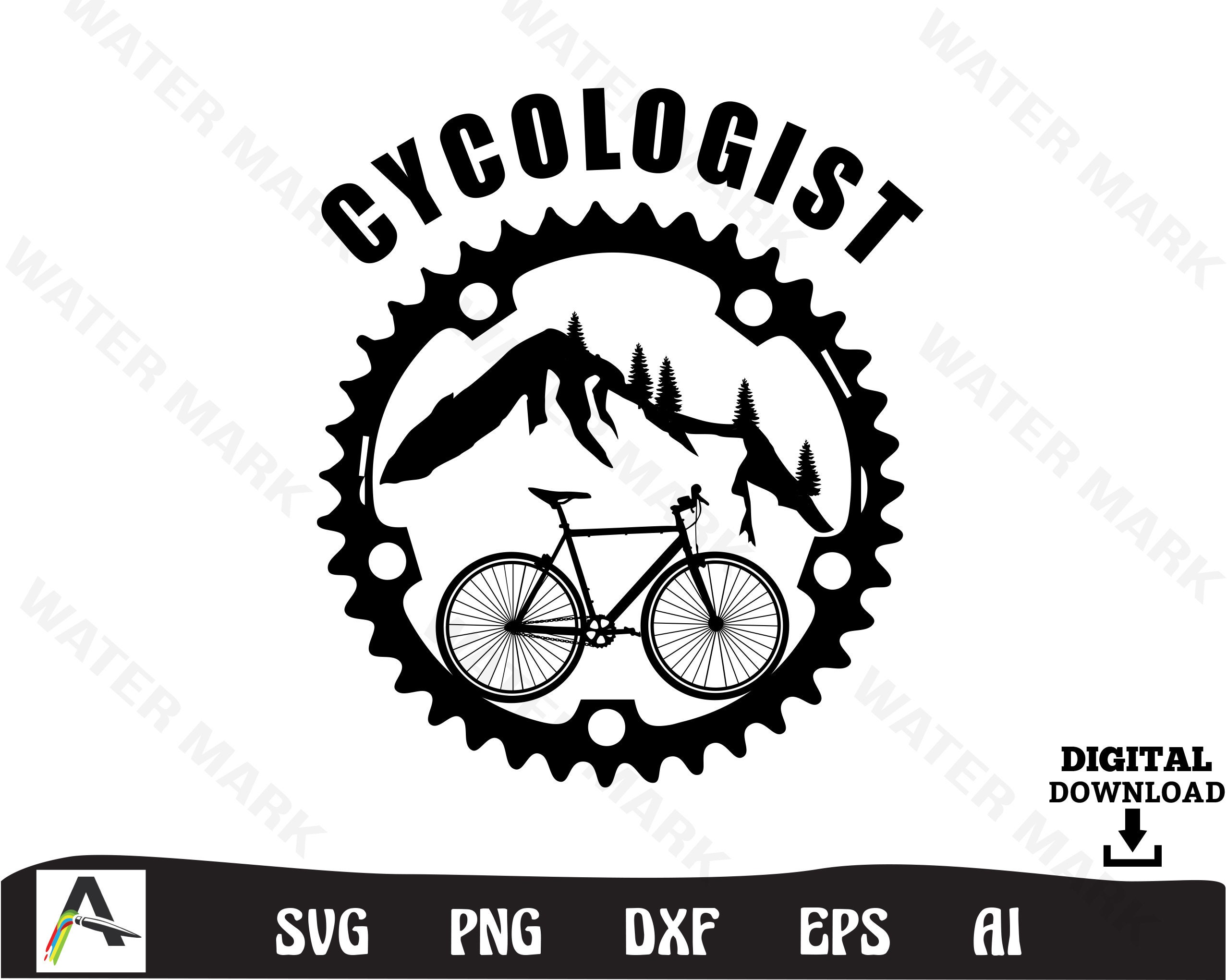 Mountain Biking SVG and Cut Files for Crafters Cycologist | Etsy