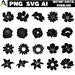 Flower Svg Bundle - Flowers Svg Art Instant Digital Download - Etsy