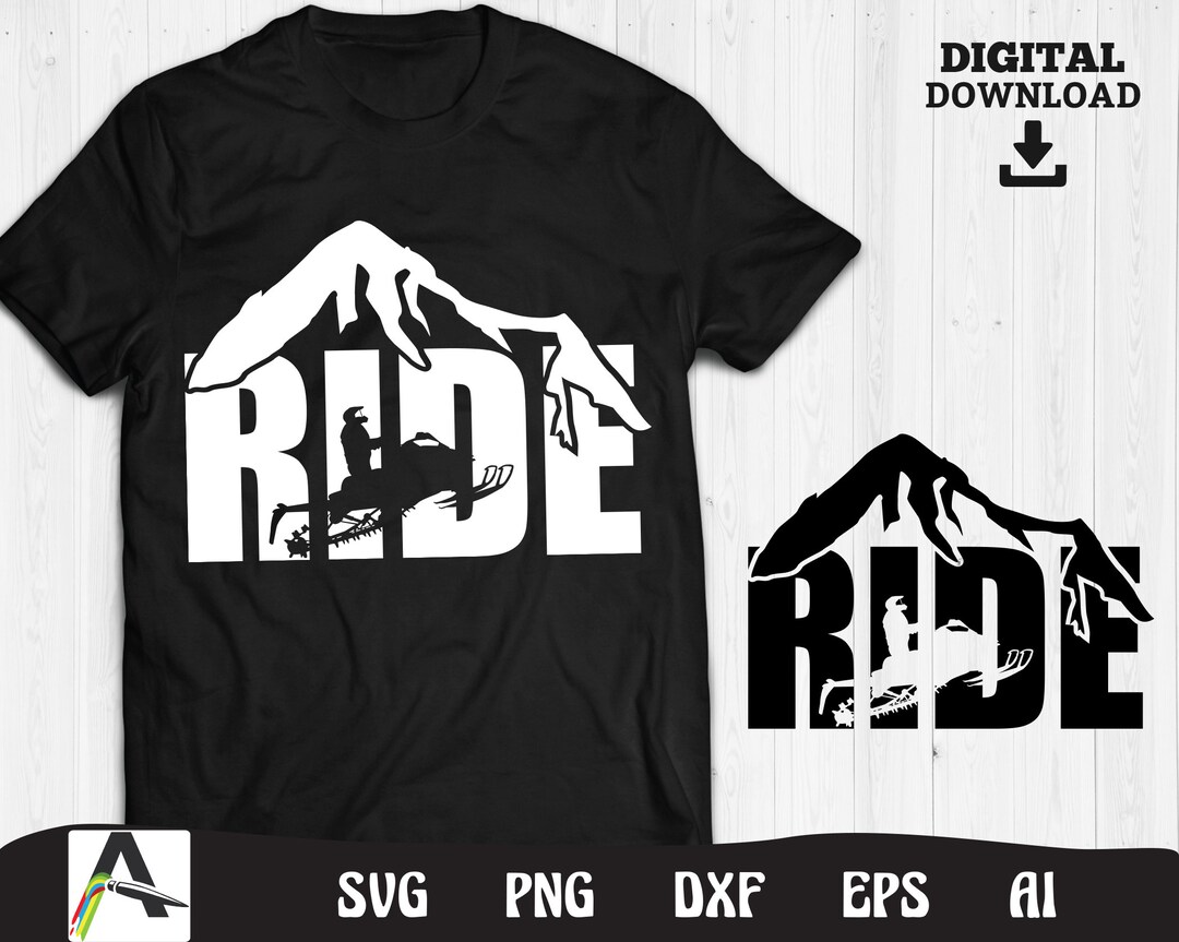 Snowmobile Ride SVG: Vector Silhouette Design (digital Download) - Etsy