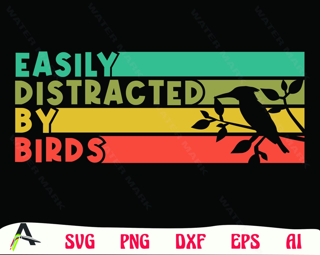Bird Watching Svg Easily Distracted by Birds Birding Svg Cut File ...