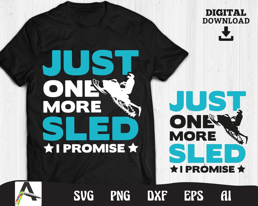 Snowmobile Sled Silhouette SVG: Commercial Use Design (digital Download ...