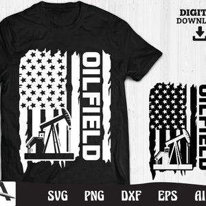 Oilfield Svg File - Oilfield American Flag Cut File Vector Instant ...