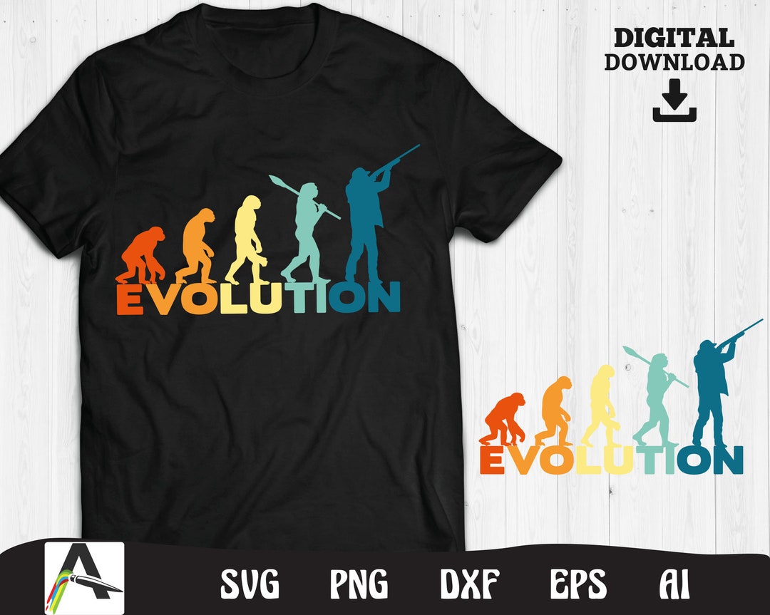 Duck Hunting Svg File Funny Human Duck Hunting Evolution Cut - Etsy