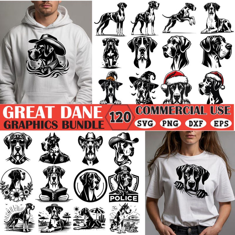 Great Dane Print - Etsy