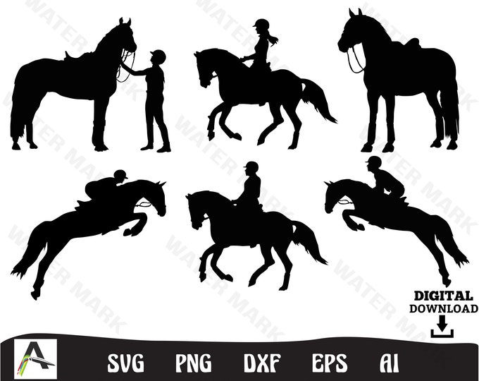 Pferd SVG Bundle | Pferd Silhouette SVG | Pferd SVG | Pferdeliebhaber ...