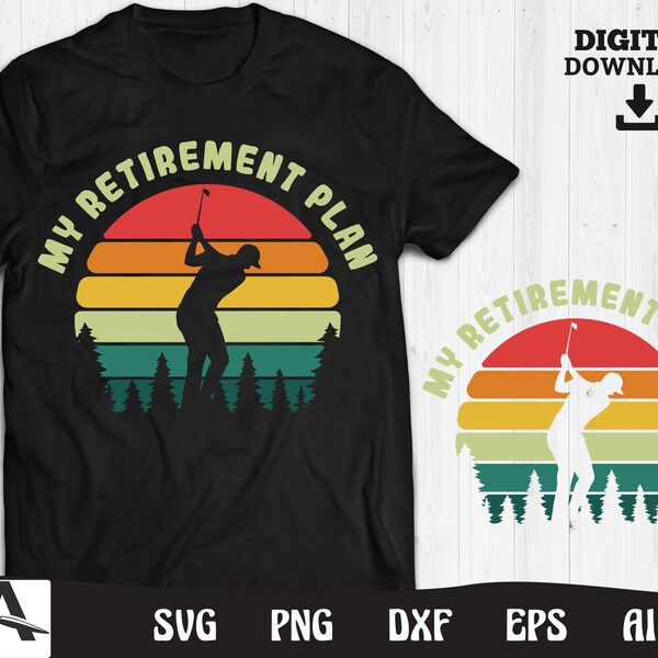 Golf Retirement Svg - Etsy