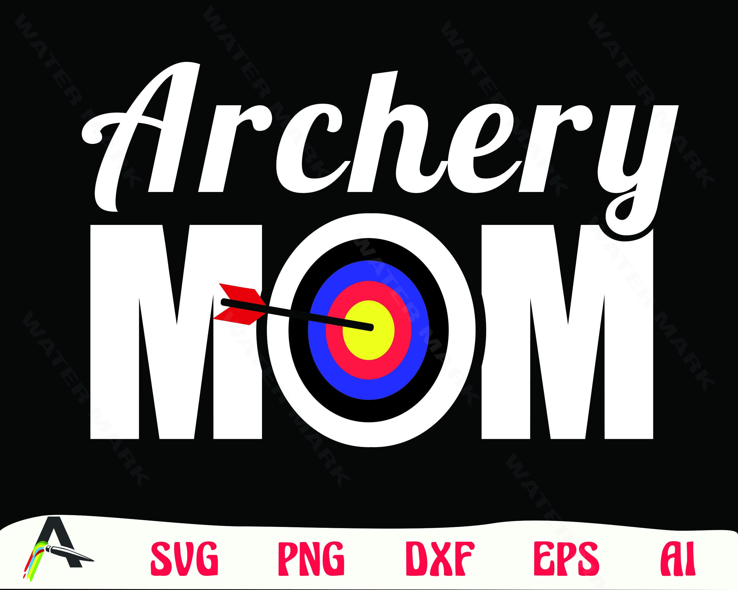 Archery Svg File Archery Mom Art Design for Cricut Cuttable | Etsy