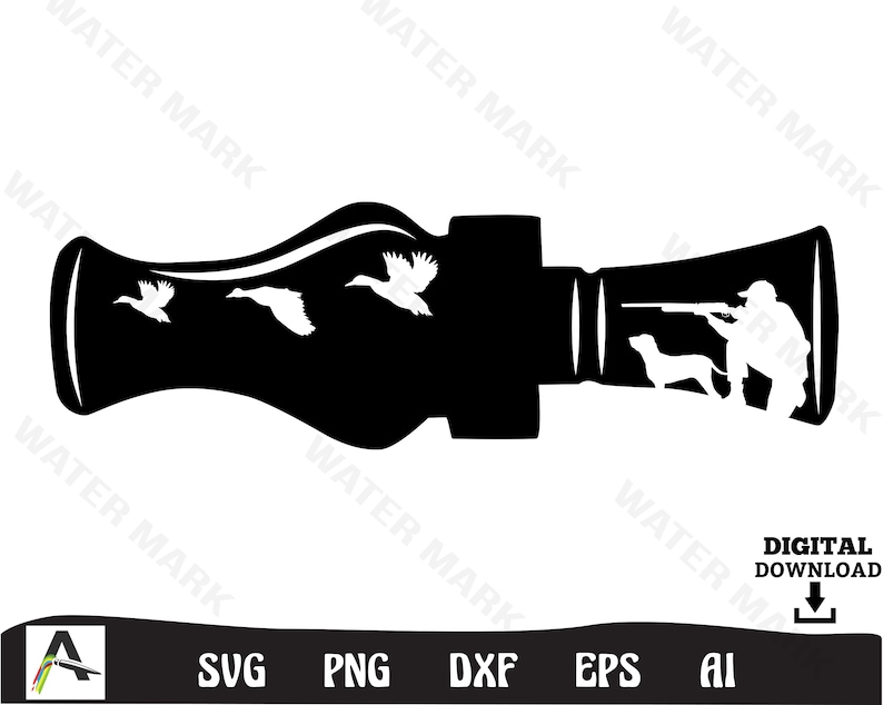 Duck Hunting Svg File - Cool Duck Hunting Silhouette Clipart Cut File ...