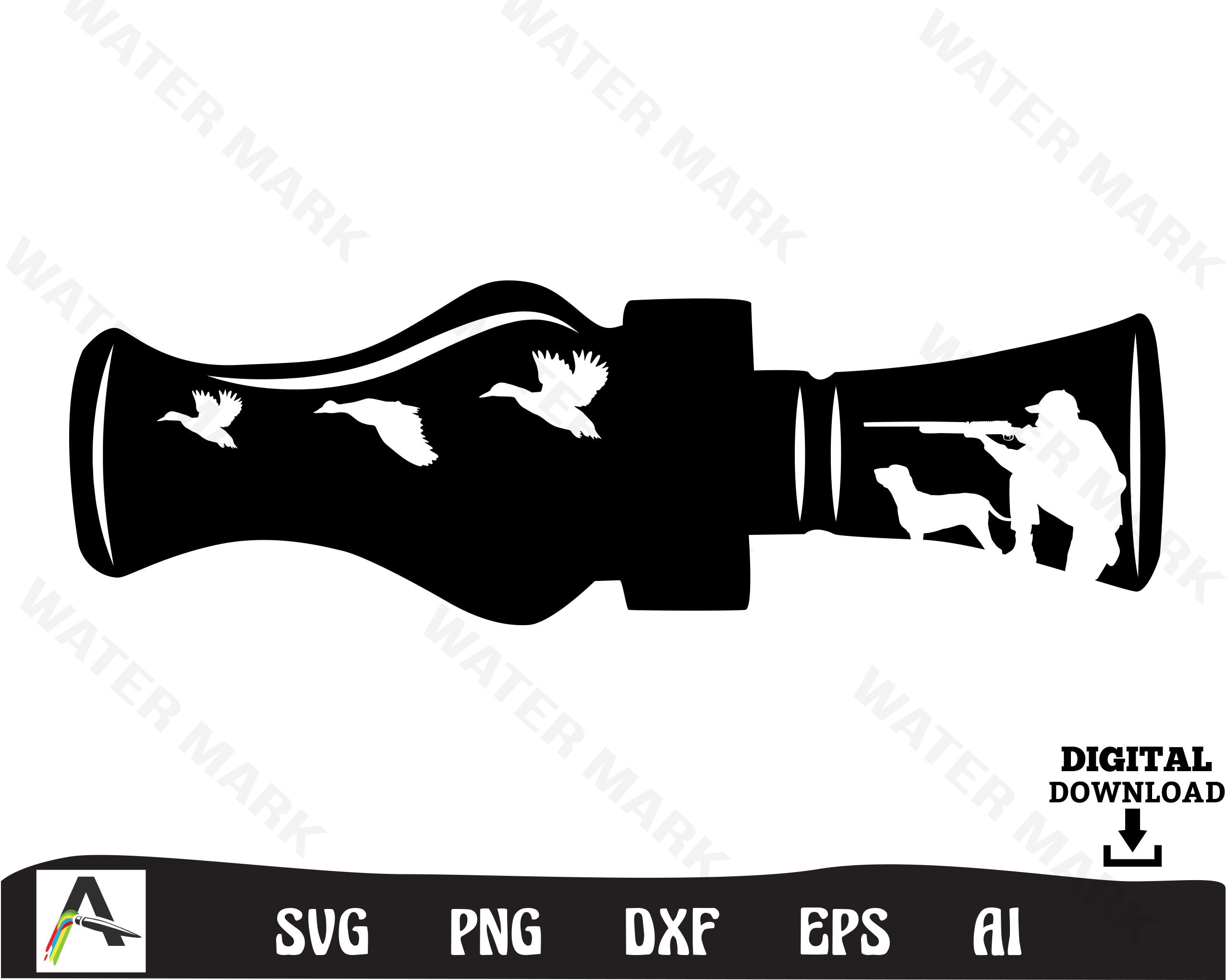 Duck Hunting Silhouette