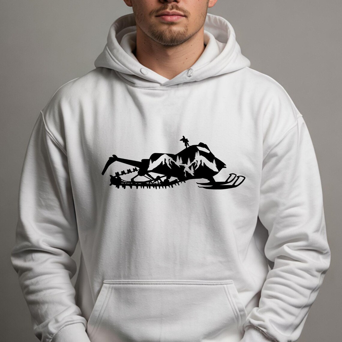 Snowmobile Svg - Snowmobile Mountain Aesthetic Silhouette Svg, Dxf, Eps ...