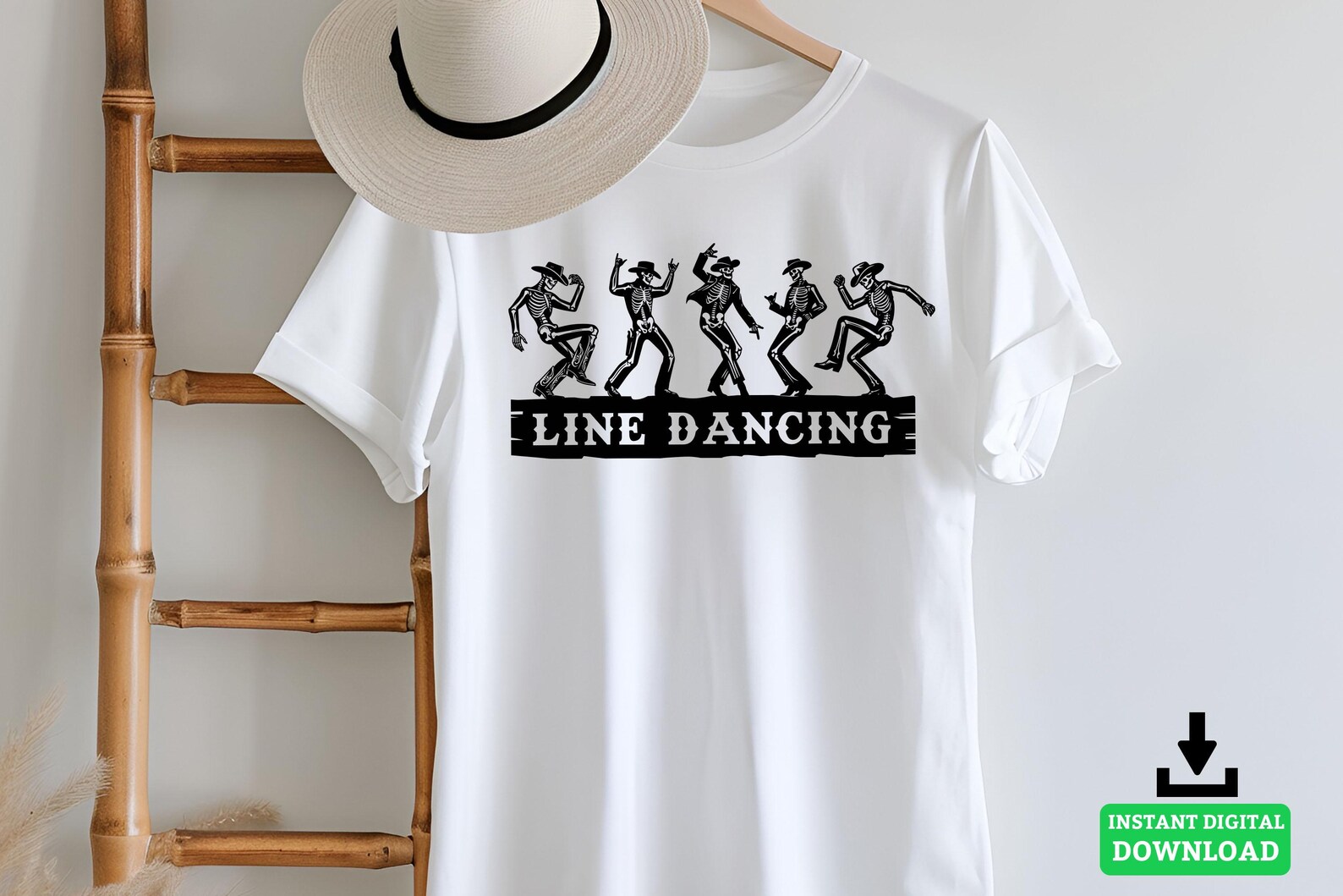 Line Dancing Svg - Line Dance Skeleton Cut File Instant Digital ...
