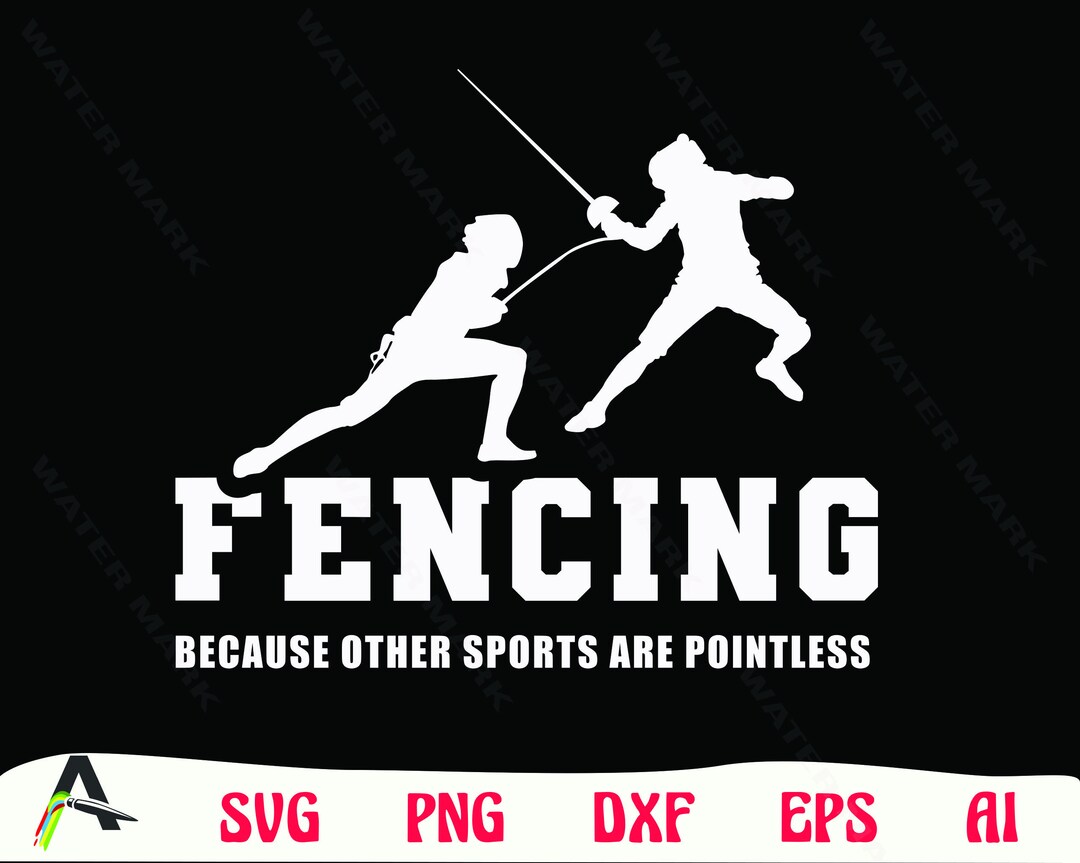 Fencing SVG Cut File: Pointless Sports Vector (digital Download) - Etsy