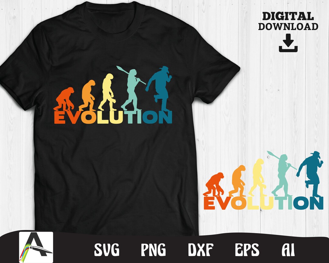 Line Dancing Svg - Funny Line Dance Evolution Cut File Instant Digital ...