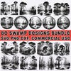 Swamp SVG Bundle, Swamp Dxf, Bacon Png, Swamp Vector, Swamp Outline ...