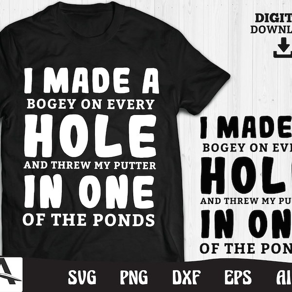 Hole in One Svg Files - Etsy