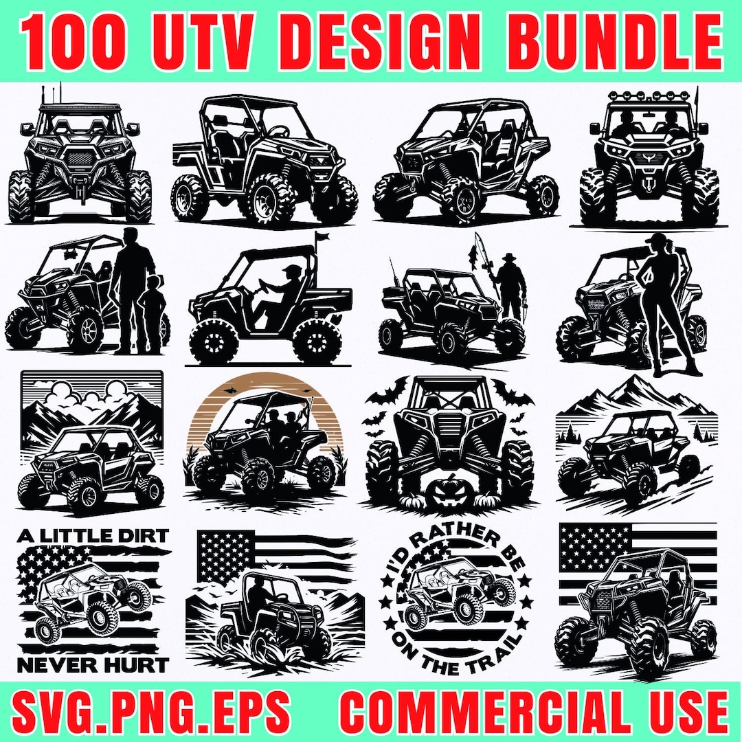 UTV ATV Design Bundle: Side by Side Adventure Graphics (digital ...