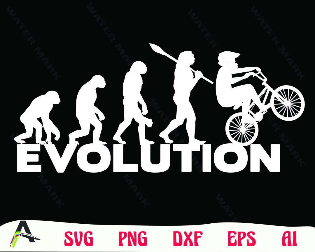 Bmx Svg - Funny Evolution Bmx Art Bmx Bike Cut File Instant Digital ...
