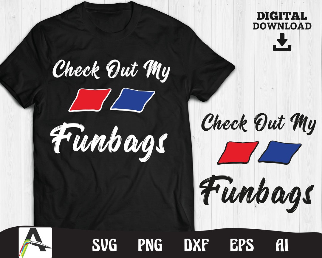 Cornhole Svg Files Check Out My Funbags Cornhole Clipart Etsy