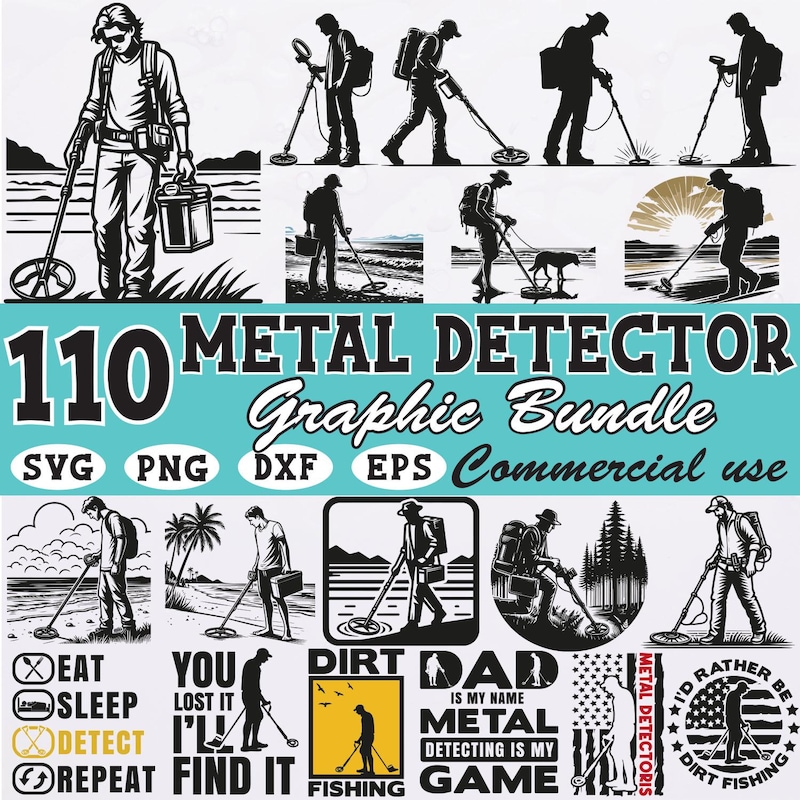Metal Detector Clipart - Etsy
