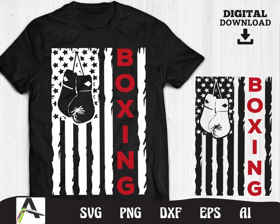 Boxing Svg File Boxing Us Flag Boxing or Boxer Cricut | Etsy