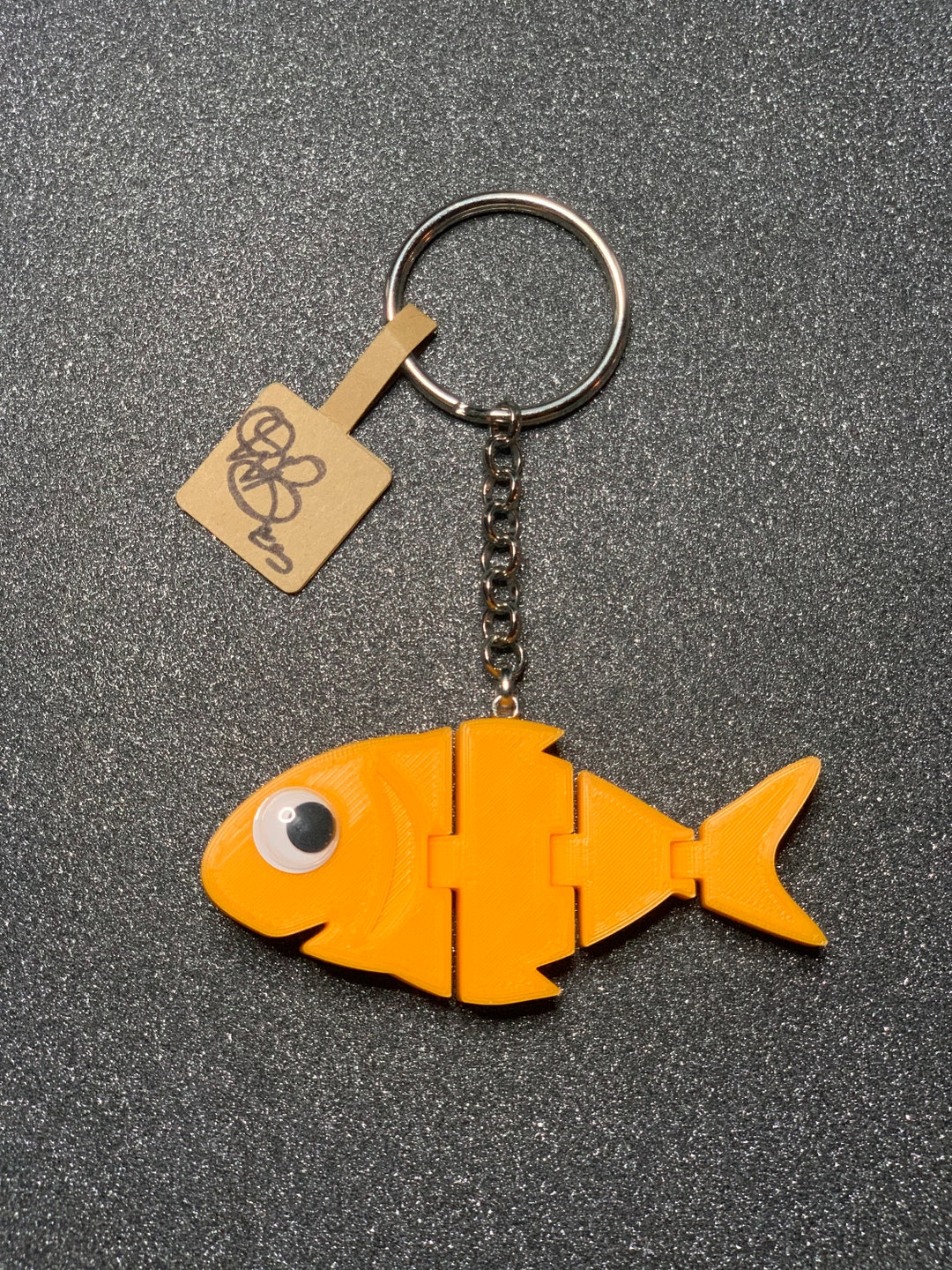 Articulated Goldfish Keychain - Etsy