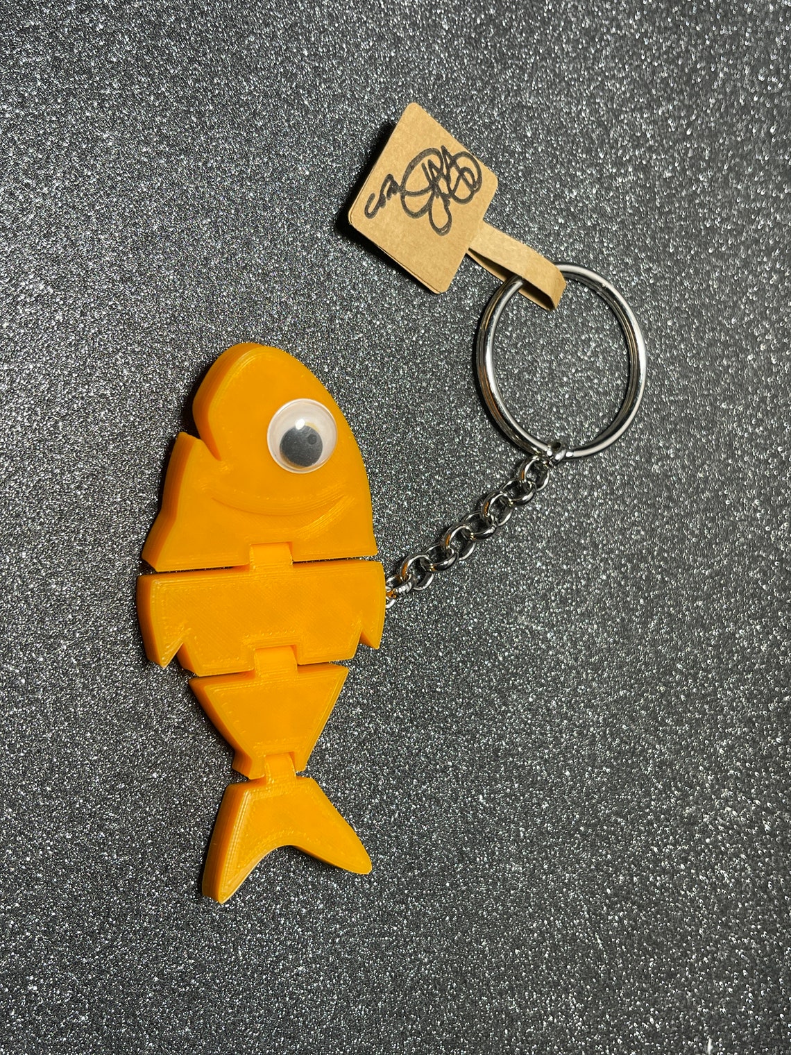 Articulated Goldfish Keychain - Etsy