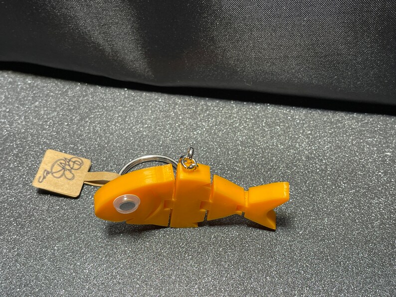 Articulated Goldfish Keychain - Etsy