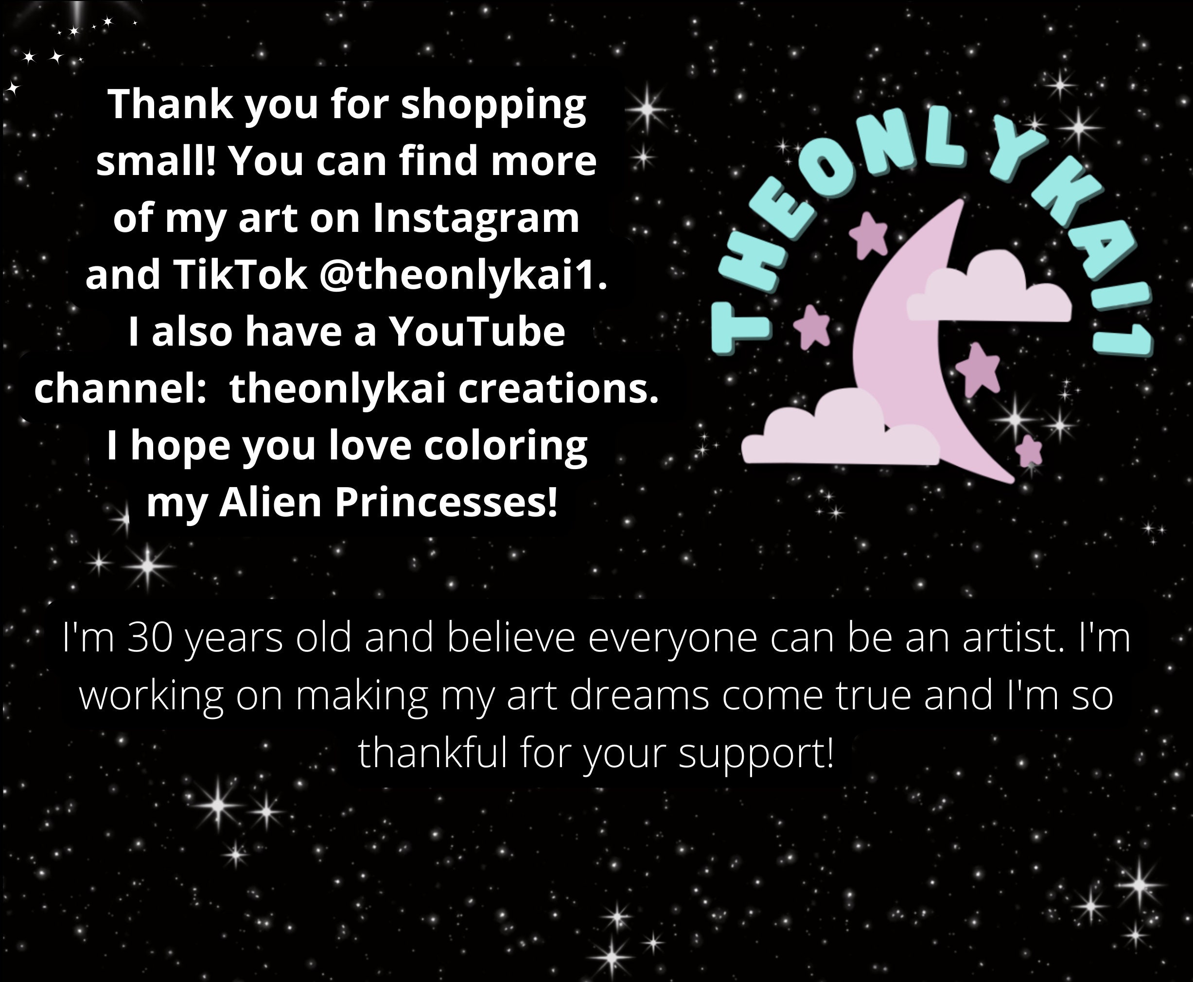 Alien Princess Coloring Pages Alien Aesthetic Mystical - Etsy