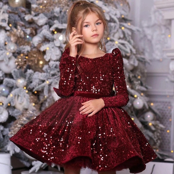 Winter Flower Girl Dress - Etsy