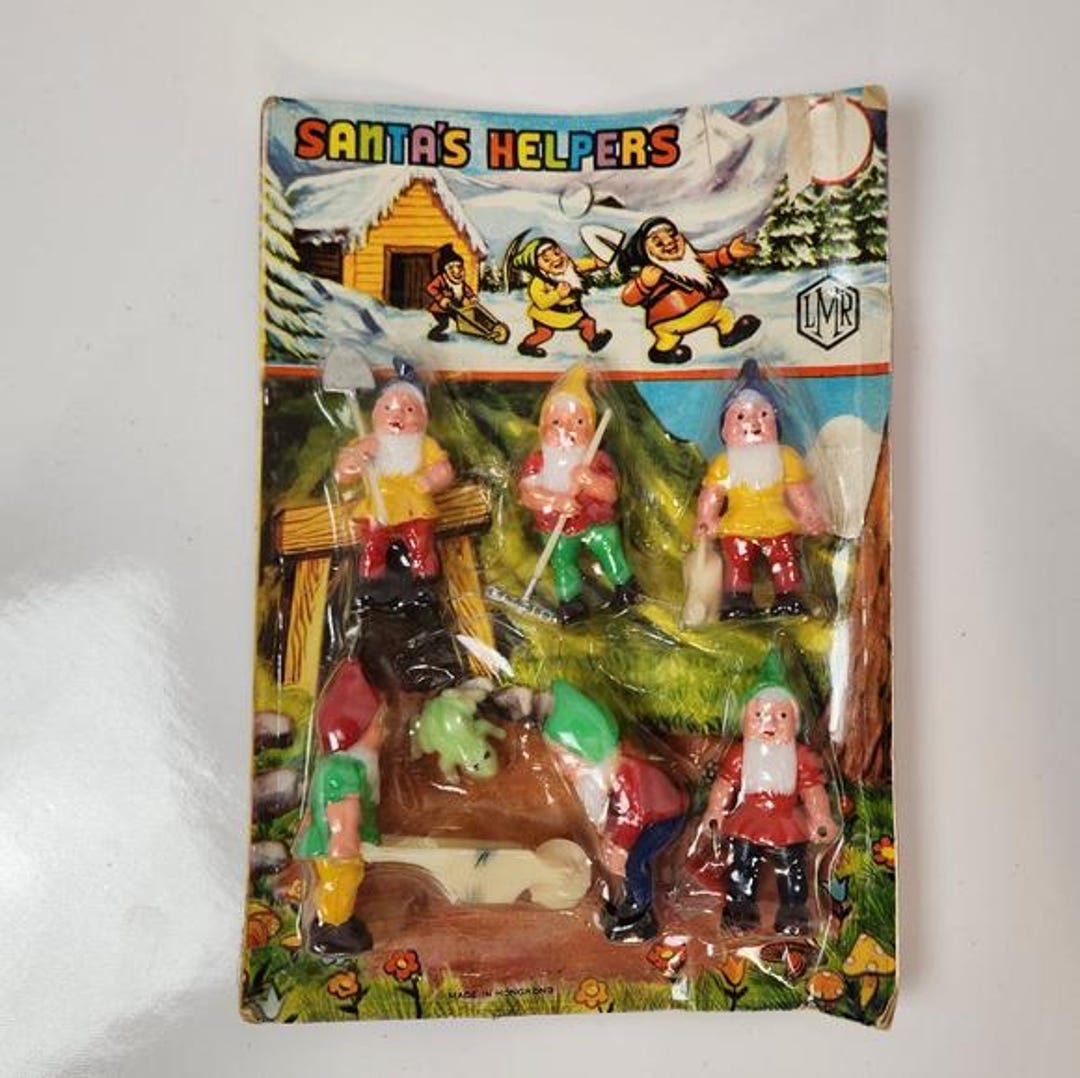 Vintage Santa’s Helpers Snow White 7 Dwarves Elves Deadstock New 1980s ...
