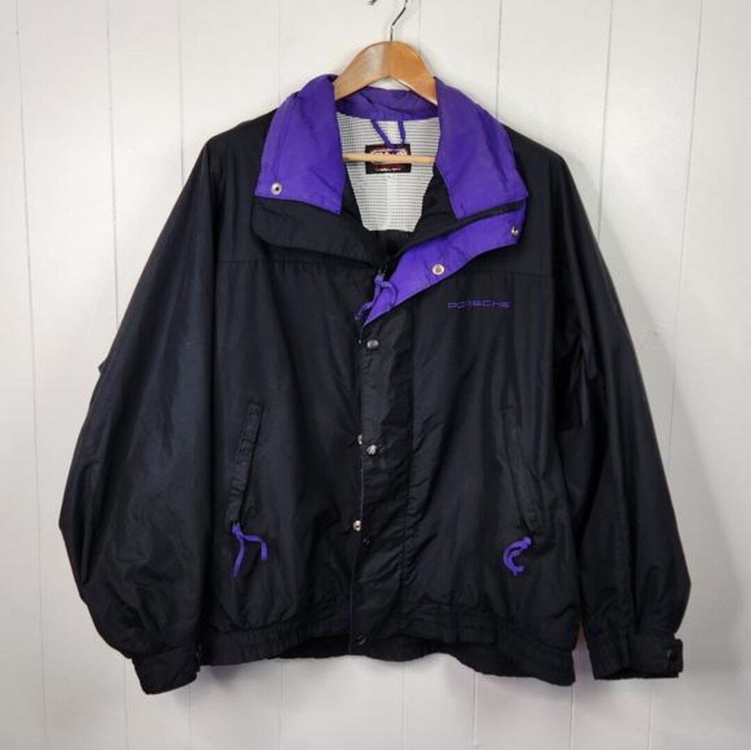 Vintage Porsche Driving Racing Men's Size XL Black Purple Full Zip ...
