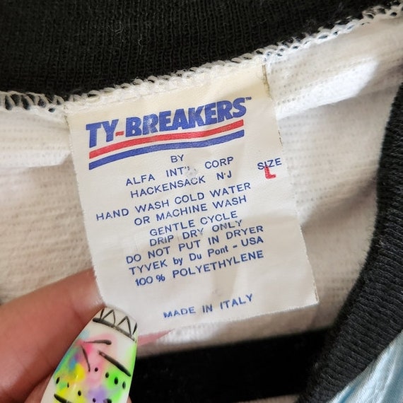 Vintage World Map Bio2 Paper Ty-Breakers Jacket 90s 1… - Gem