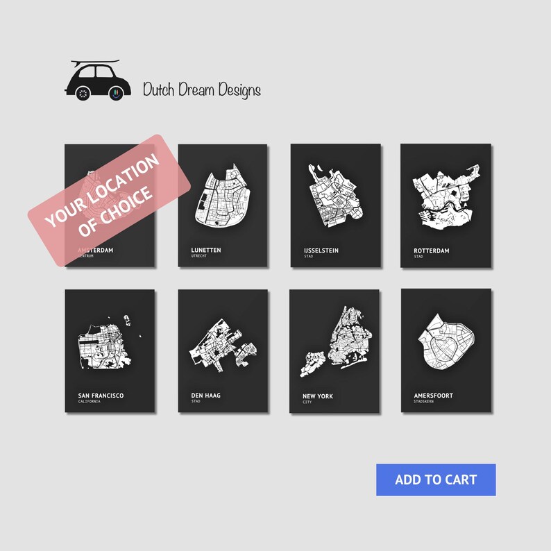 Custom City Map of Any World Location 3D Gift City Map Prints Personal ...