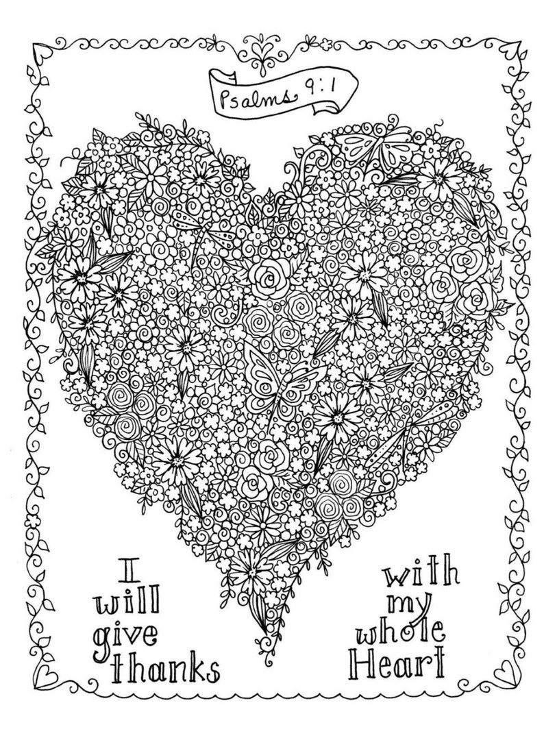 Bible Verse Coloring 105 Pages Digital Download Adult Church Sunday ...