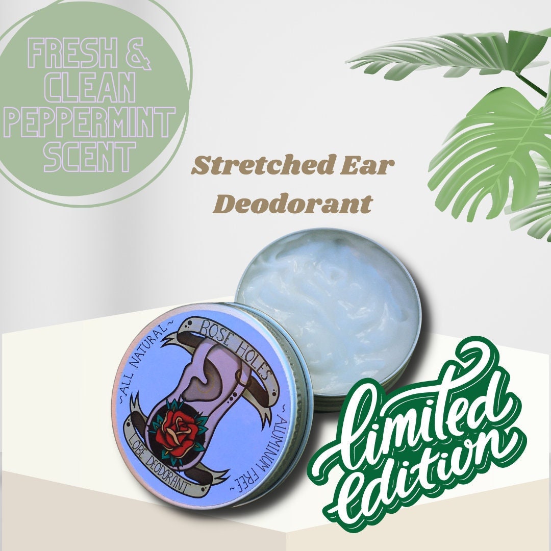 Peppermint Stretched Ear Deodorant, Conditioning Cream | Tunnels Plugs ...