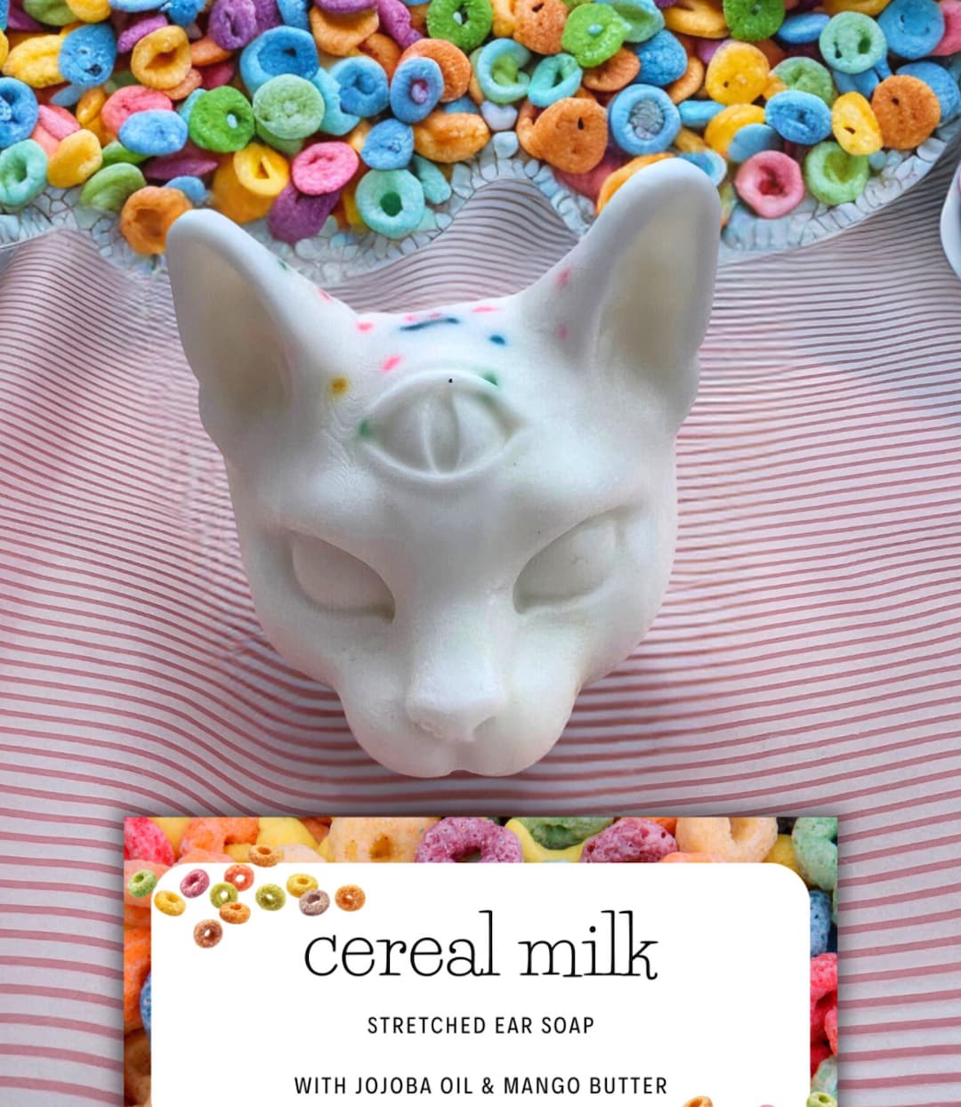 Stretched Ear Soap With Jojoba Oil and Mango Butter | Fruity Cereal ...