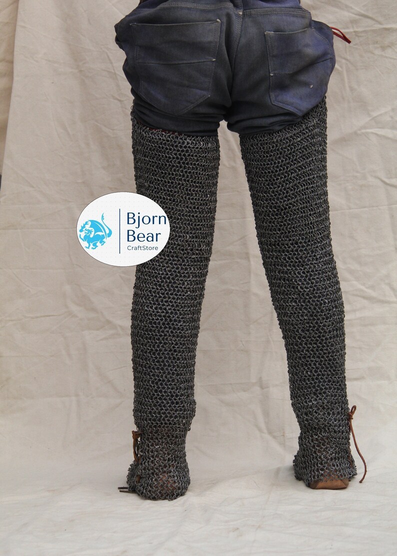 Chainmail Chausses 8mm 18gauge Round and Every Ring Dome - Etsy