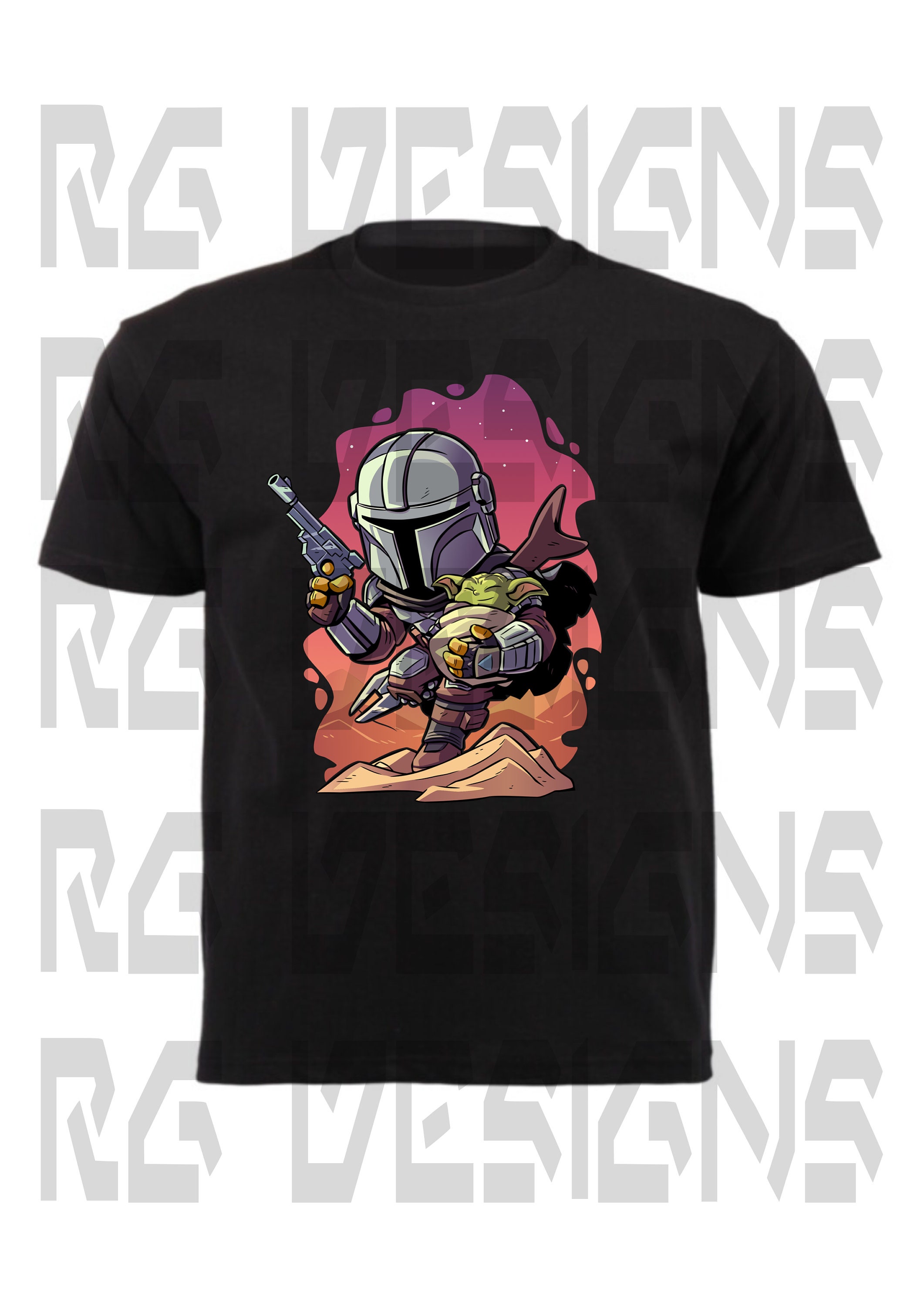 SW Mando Design, With Child. SVG, PNG, Jpeg. Instant Digital Download ...