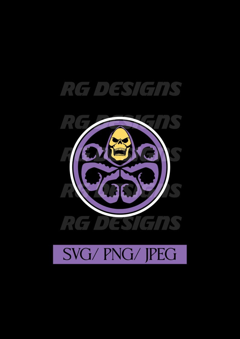 Hydra Skeleton Design, SVG, PNG, JPEG. Instant Digital Download. - Etsy