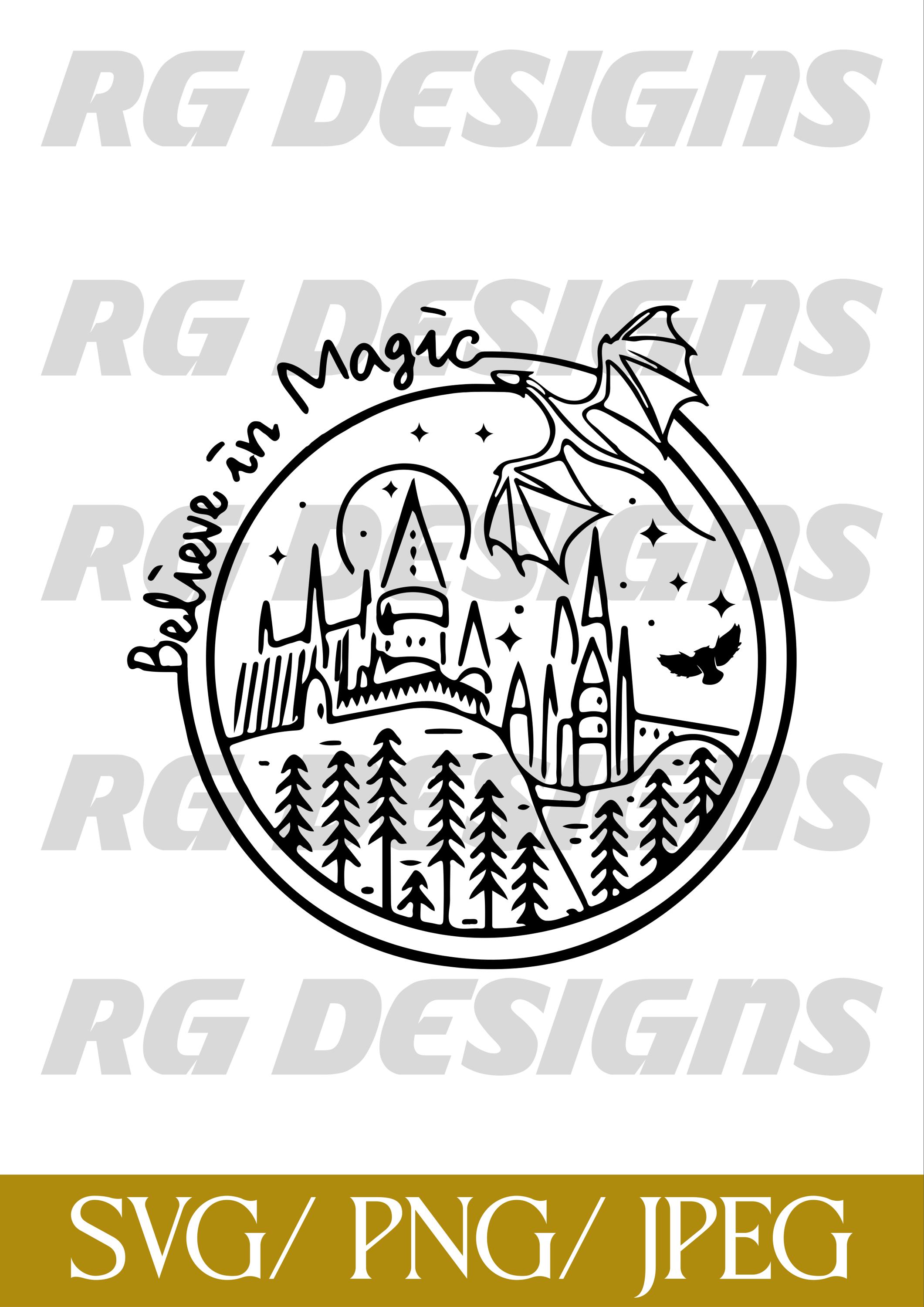 Hp Believe in Magic, SVG, PNG, JPEG. Instant Digital Download. - Etsy