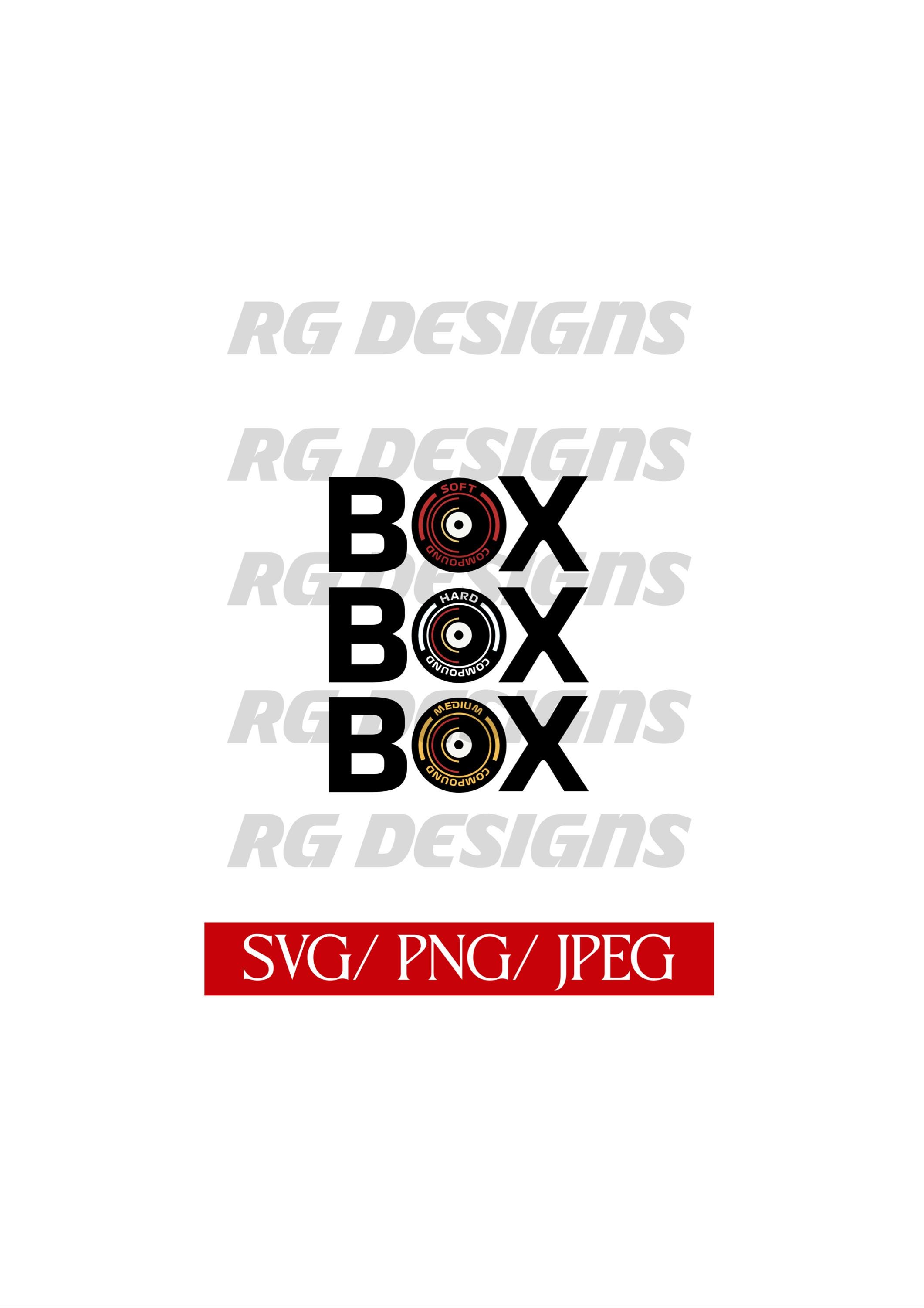 F1 Box Box Box Tire Design, SVG, PNG, JPEG. Instant Digital Download ...