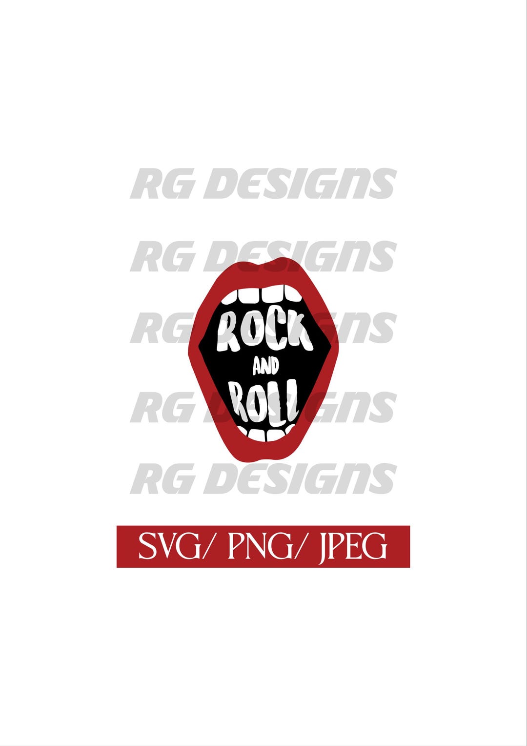 Rock and Roll, SVG, PNG, JPEG. Instant Digital Download. - Etsy