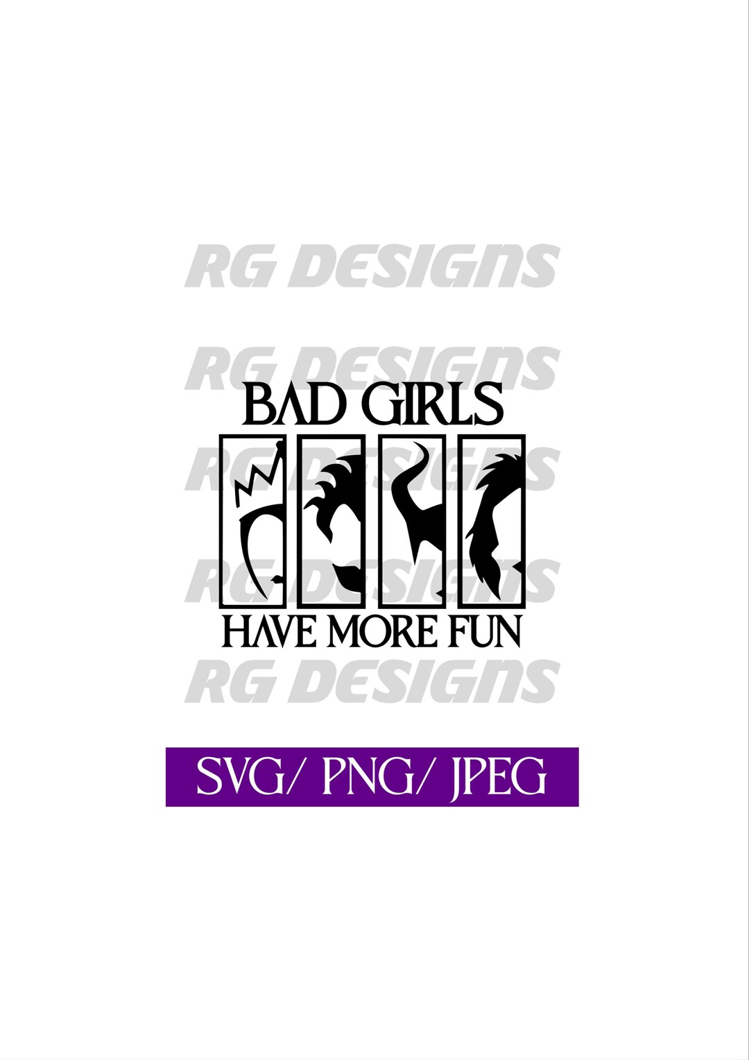 Bad Girls Have More Fun, SVG, PNG, JPEG. Instant Digital Download. - Etsy