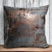 Luxury Gray Copper Pattern Velvet Fabric, Bronze Upholstery Print ...