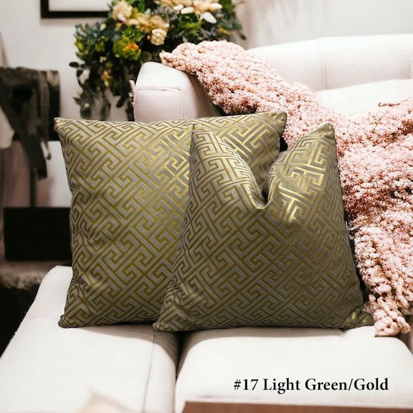 Greek Key Pillow - Etsy