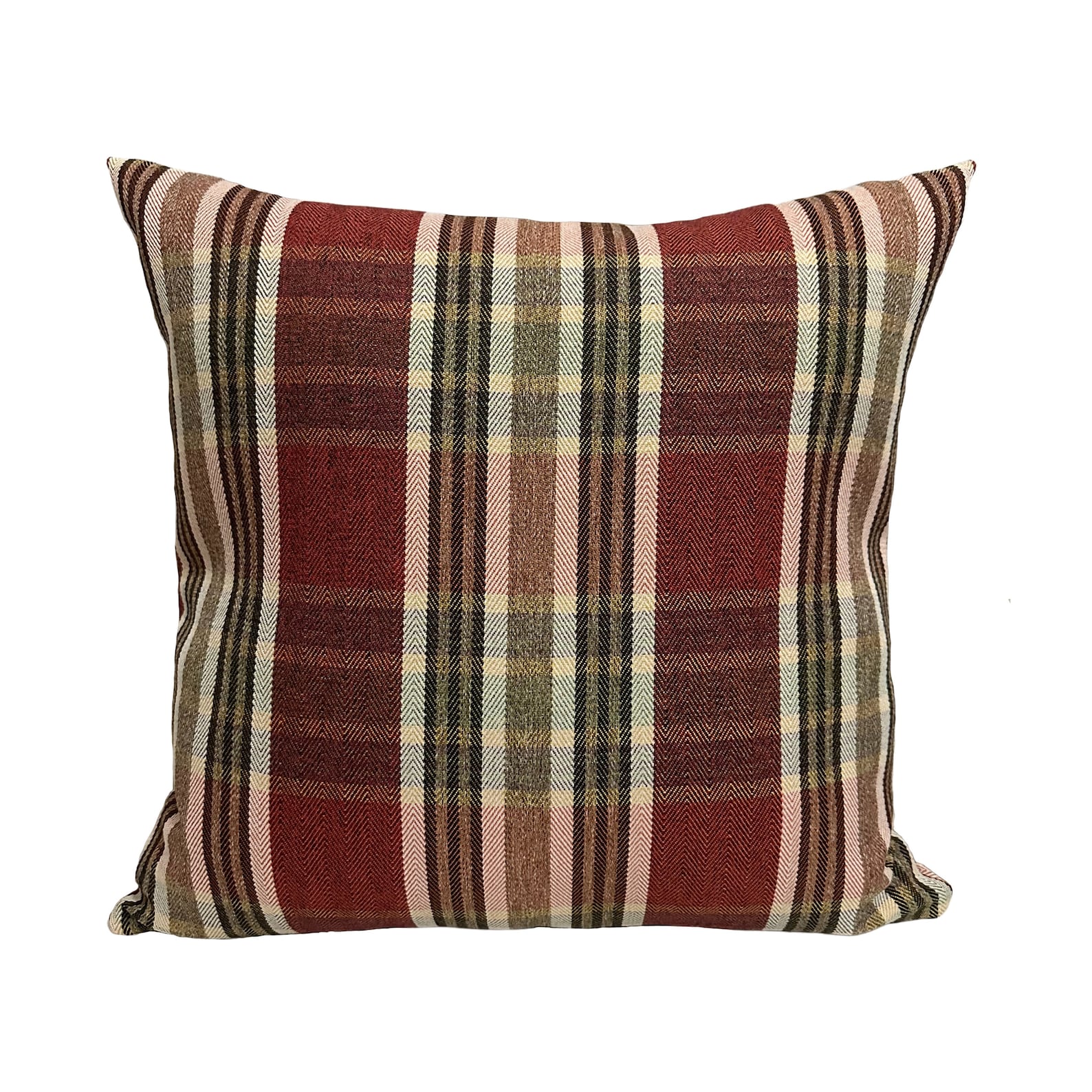 Plaid Linen Throw Pillow Cover, Farmhouse Decor Lumbar Pillow Cover ...